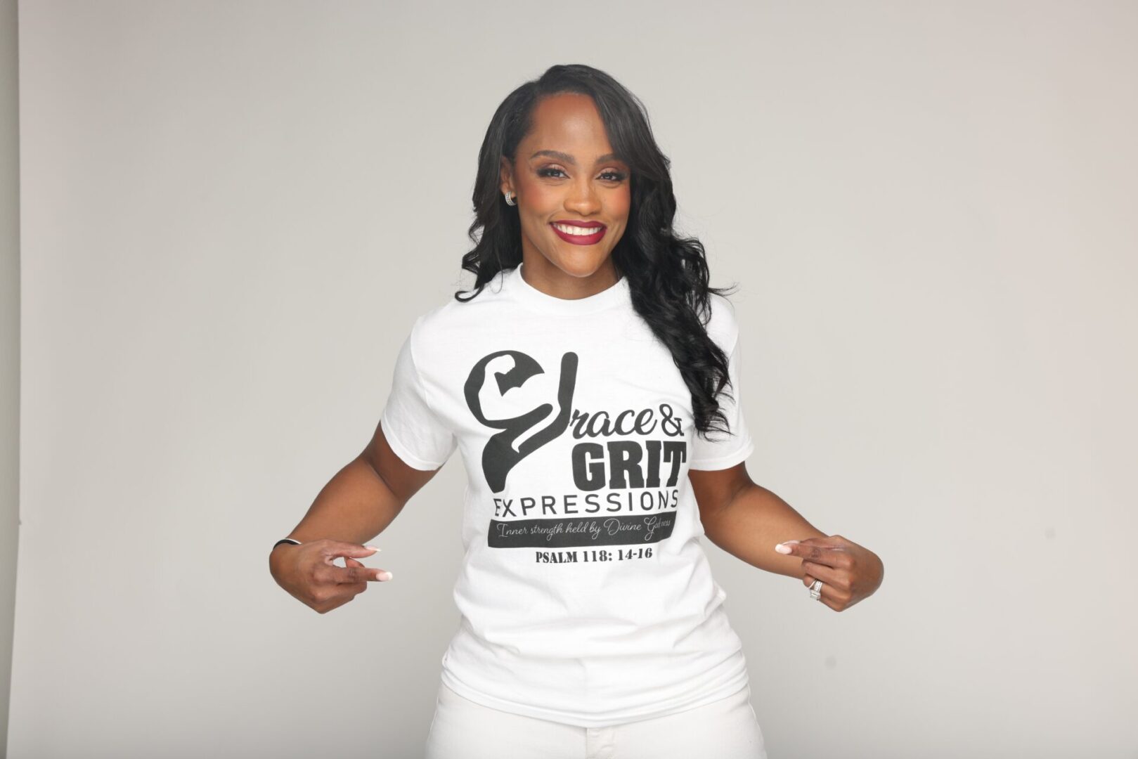 Foundation White Grace & Grit T-shirt - Grace & Grit Expressions
